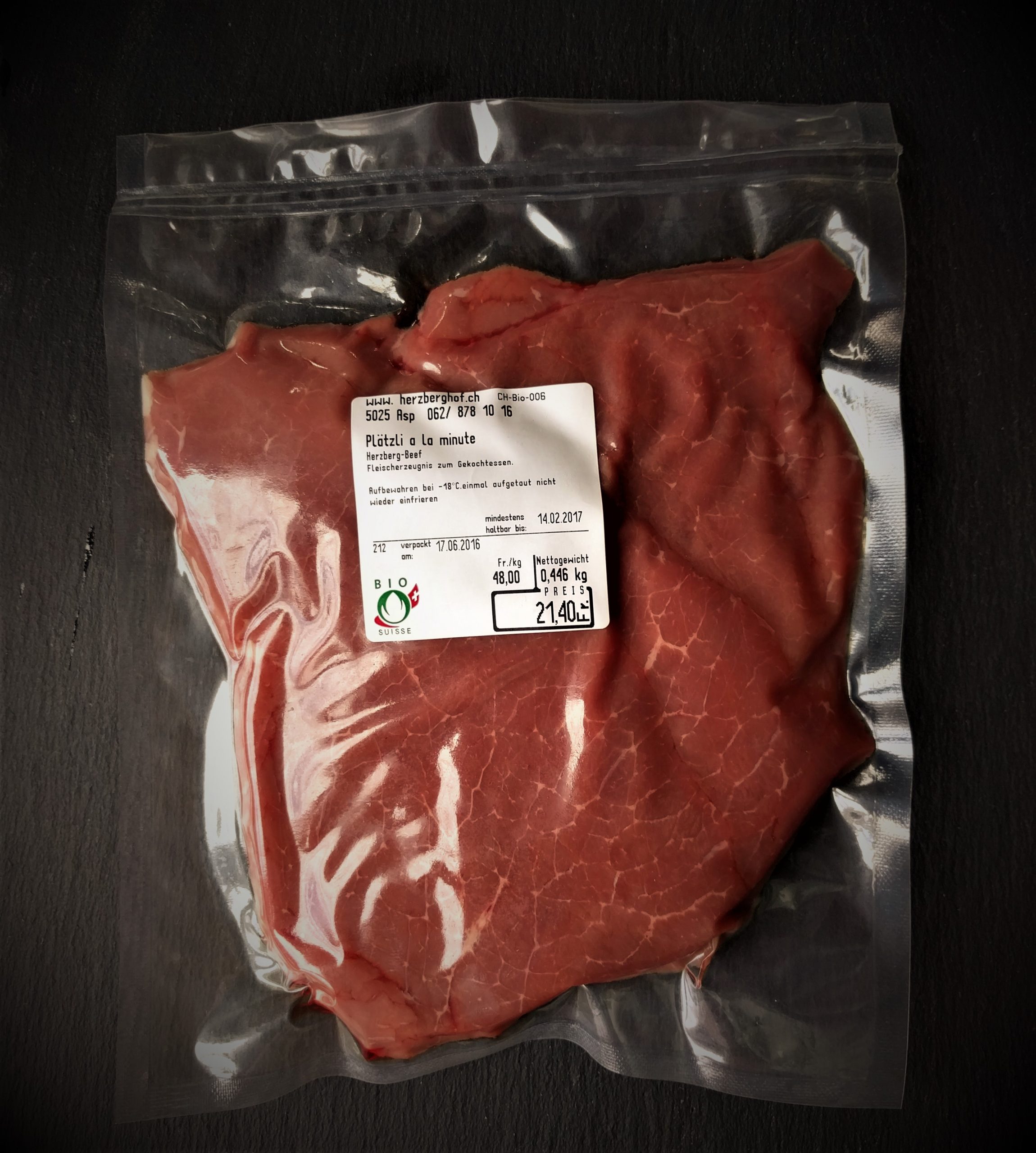 Herzberg-Beef | Plätzli à la minute